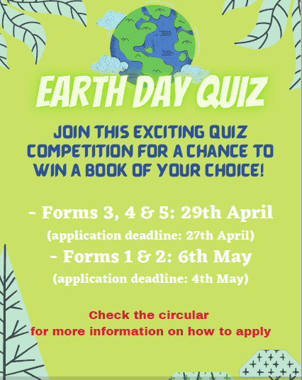 Earth Day Quiz Competition - Secondary School - St Aloysius College